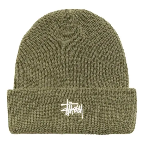 StÜssy Basic Cuff Beanie - Dark Olive
