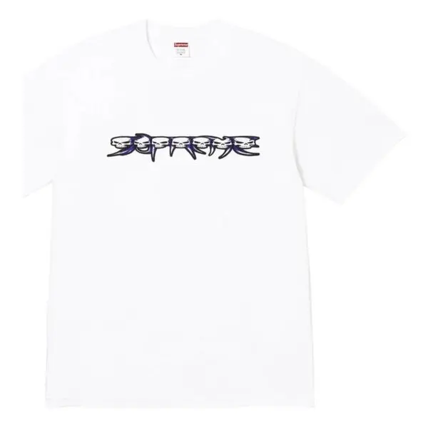 Supreme Fw26 Skulls Spellout T-shirt - White
