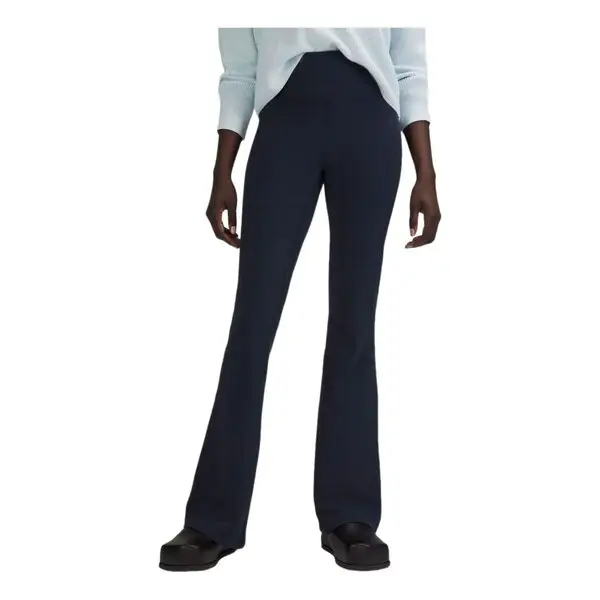 Lululemon Groove Pant Shr Flare Nulu Leggings - Navy
