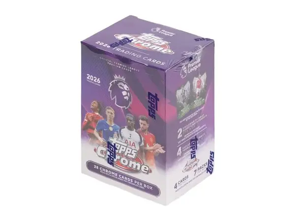 TOPPS Chrome Soccer 2026 Premier League Epl Blaster Box
