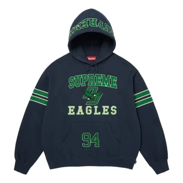 Supreme Fw26 Rhinestone Eagle Hooded Sweatshirt
