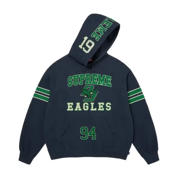 Supreme Fw26 Rhinestone Eagle Hooded Sweatshirt