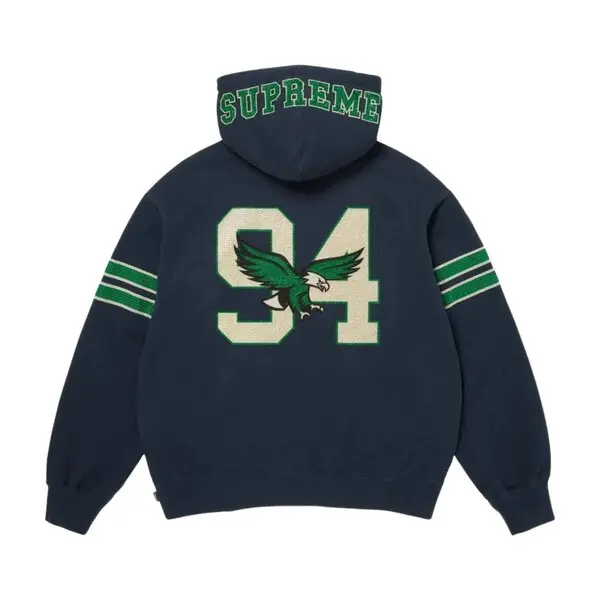 Supreme Fw26 Rhinestone Eagle Hooded Sweatshirt