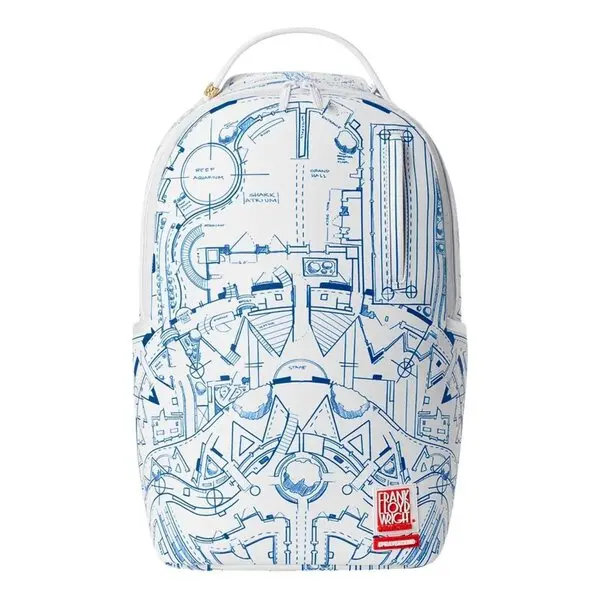 SPRAYGROUND Frank Lloyd Wright Collab Architectural Drawing Backpack - Multicolor