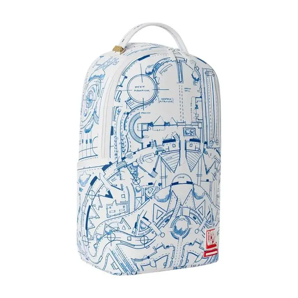 SPRAYGROUND Frank Lloyd Wright Collab Architectural Drawing Backpack