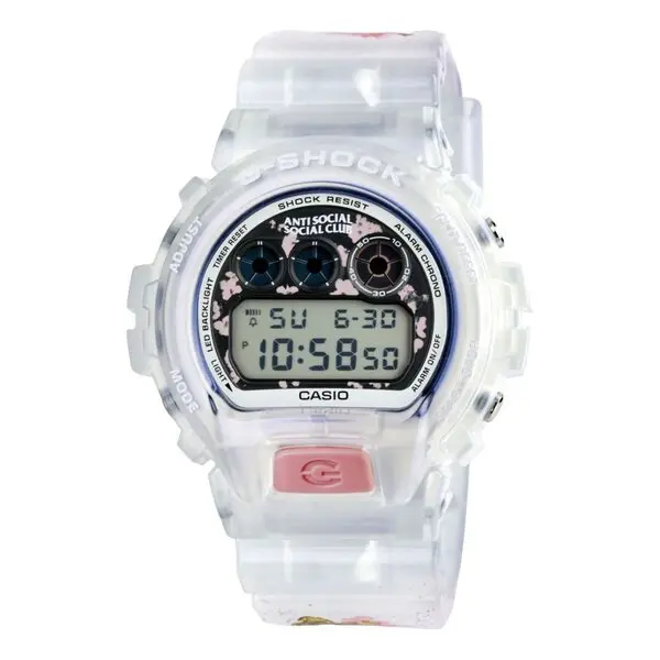 Casio G-shock Digital Watch - White/pink