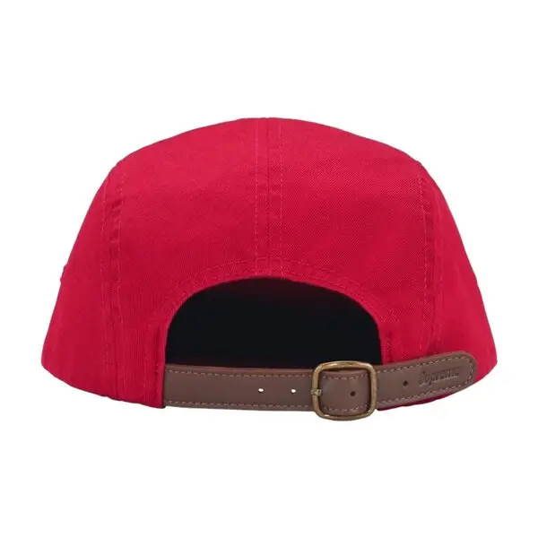 Supreme Washed Chino Twill Camp Cap - Red