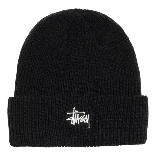 StÜssy Basic Cuff Beanie - Black
