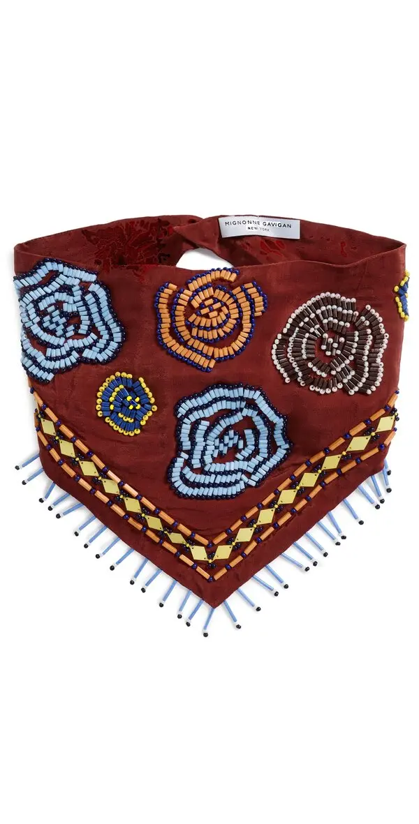 Mignonne Gavigan Amalia Scarf Necklace - Brown Multi