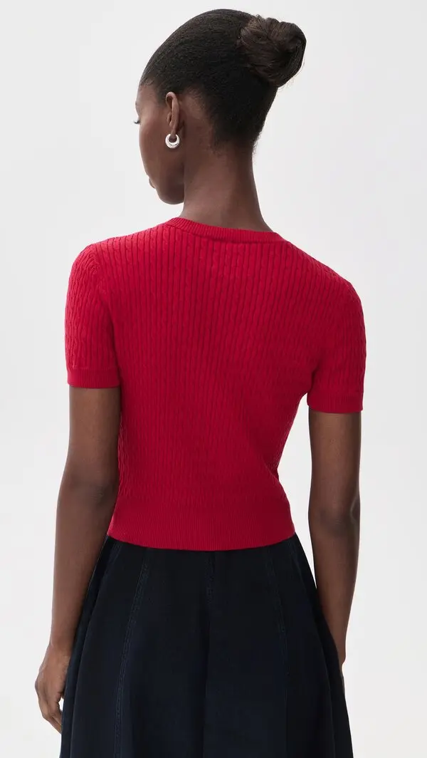 ROWING BLAZERS Cotton Blend Cable Crewneck Sweater