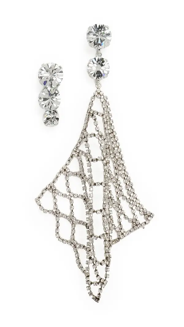 Isabel Marant Étoile Crystal Brass Drop Earrings