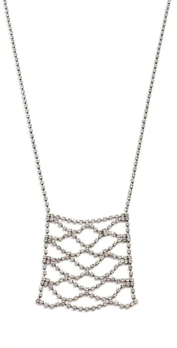 Isabel Marant Étoile Crystal Accent Necklace - Transparent/silver