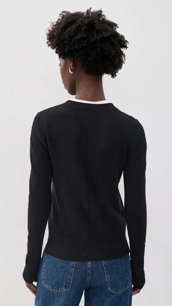 LA LIGNE Solid Lean Lines Cashmere Sweater