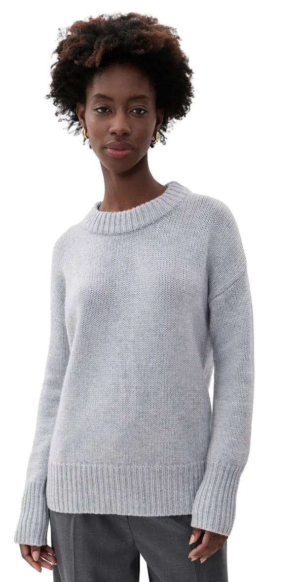 LA LIGNE Solid Marin Sweater - Grey
