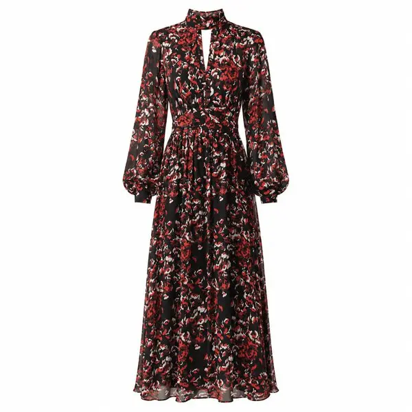EXQUISE Erin Maxi Dress Multi Color - Red