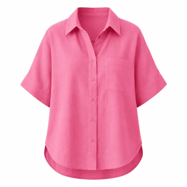 EXQUISE Miranda Lyocell Shirt - Pink