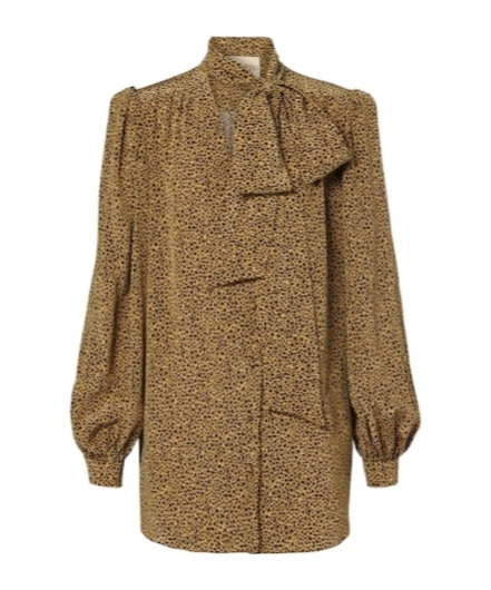 Valentino Garavani Leopard-print Silk Shirt - Brown