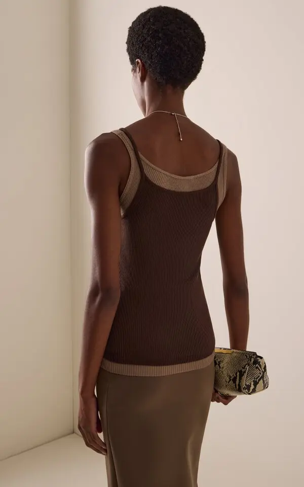 LEMAIRE Trompe Loeil Reversible Knit Tank Top