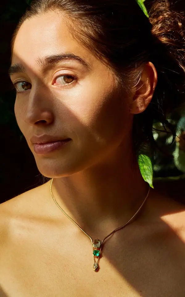Moritz Glik 18k Yellow Gold Ita Y Necklace