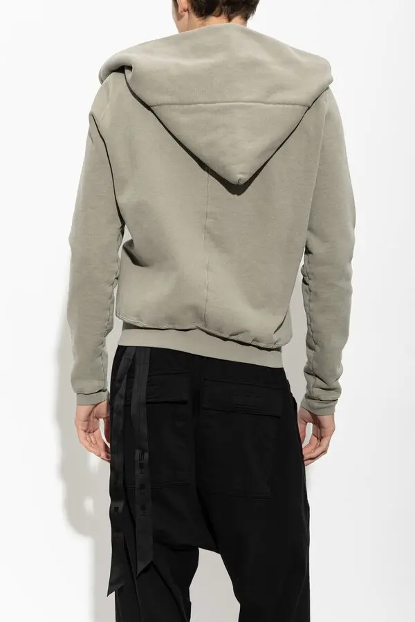 Rick Owens Sweatshirt With Asymmetric Zipper