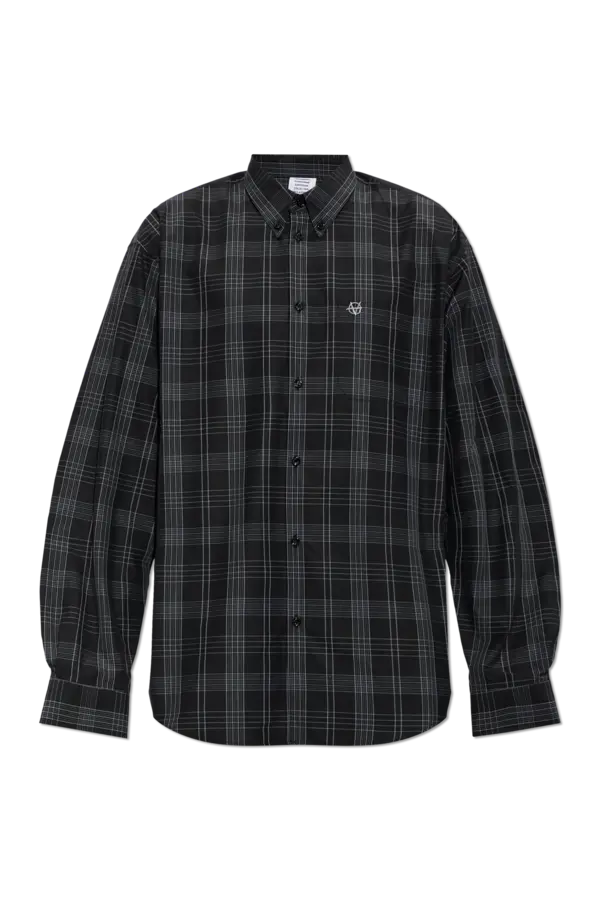 Vetements Plaid Pattern Shirt - Black