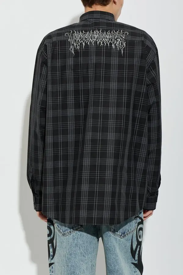 Vetements Plaid Pattern Shirt