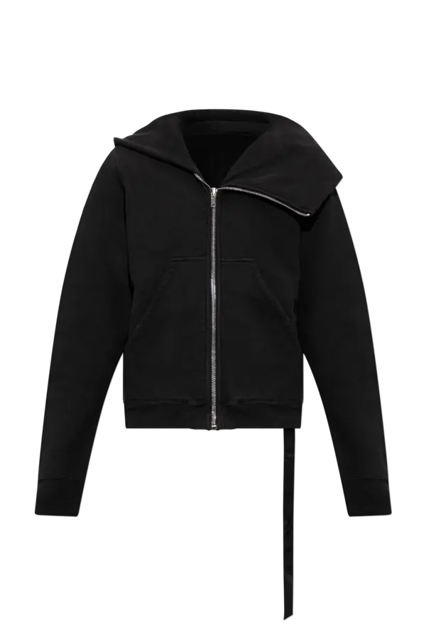 Rick Owens Sweatshirt With Asymmetric Zipper