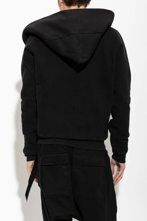 Rick Owens Sweatshirt With Asymmetric Zipper