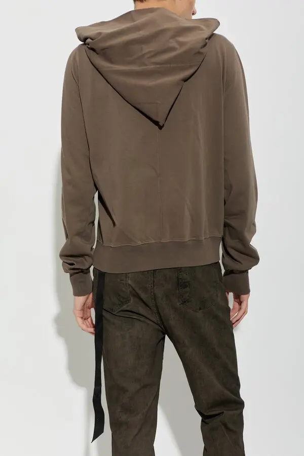Rick Owens Sweatshirt With Asymmetric Zipper