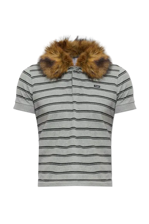 Vetements Polo Shirt With Detachable Collar - Grey