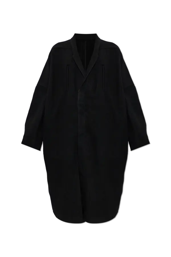 Rick Owens Wool Coat ‘poiret - Black