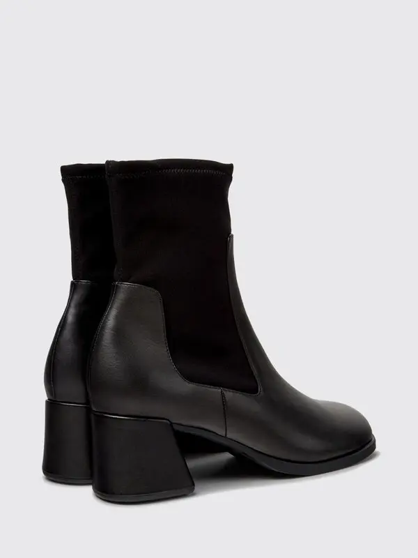 Camper Kora Smooth Leather Chelsea Boots With Medium Heel