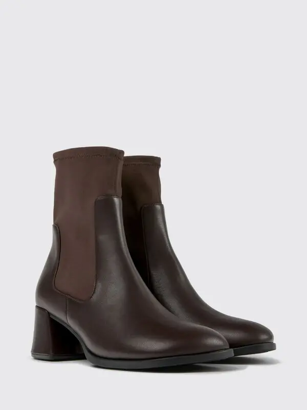 Camper Kora Smooth Leather Chelsea Boots With Medium Heel