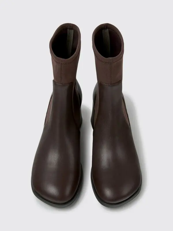 Camper Kora Smooth Leather Chelsea Boots With Medium Heel