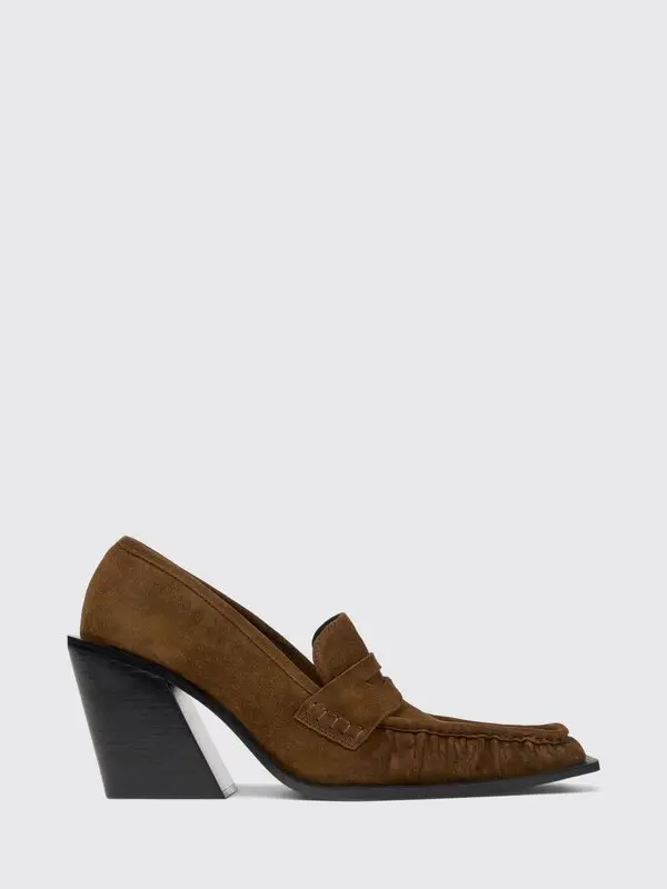 Camper Escandalo Suede Loafers With Square Toe - Brown