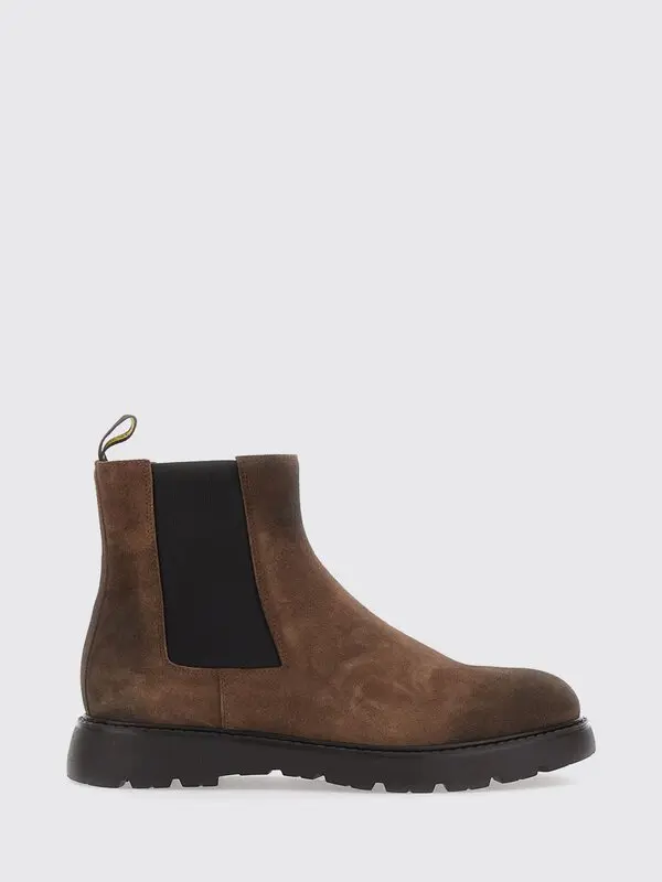 DOUCAL'S Suede Chelsea Ankle Boots With Lug Sole