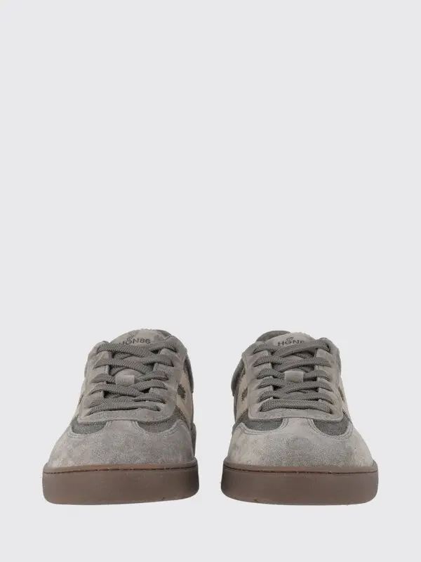 Hogan Cool Suede Calfskin Trainers With Side H Logo