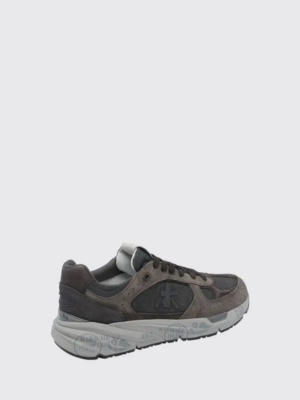 Premiata Mase Suede And Canvas Two-tone Trainers