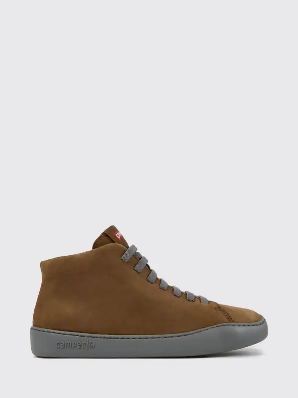 Camper Peu Touring Mid-top Slip-on Trainers In Nubuck - Brown
