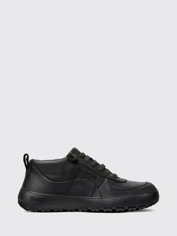 Camper Peu Serra Leather And Gore-tex® Outdoor Boots With Vibram Sole - Black