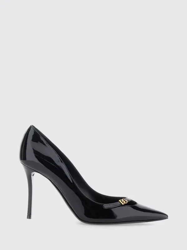 Dolce & Gabbana Pointed Toe High Heel Pumps With Dg Logo Detail