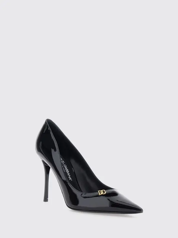 Dolce & Gabbana Pointed Toe High Heel Pumps With Dg Logo Detail