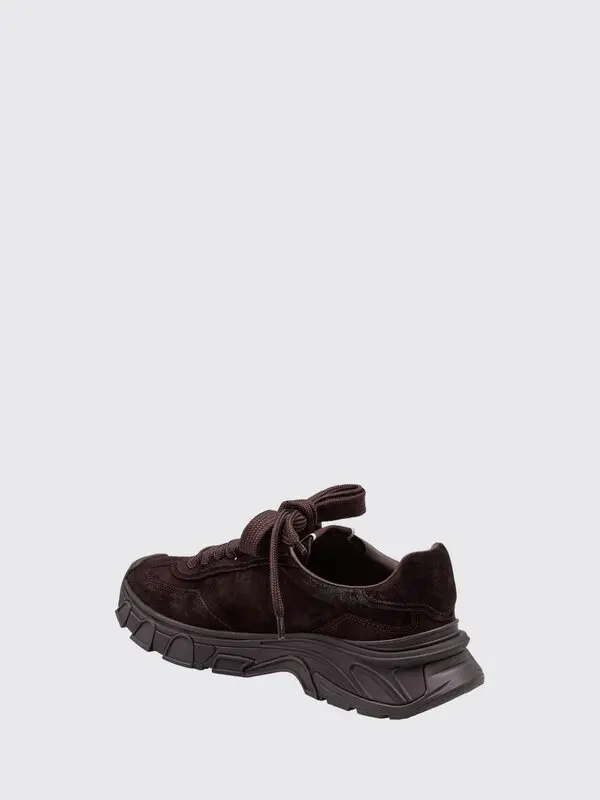 Dolce & Gabbana Dg Country Road Leather And Suede Sneakers With Monogram