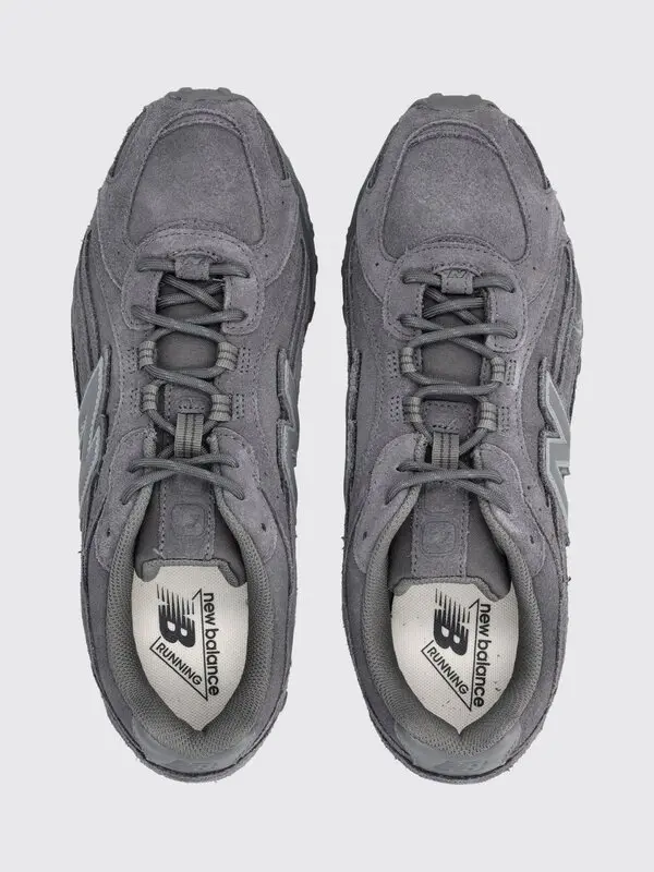NEW BALANCE 204l Anthracite Suede Sneakers With Applied Logo