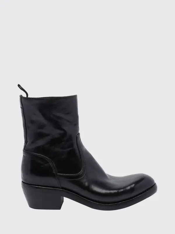 Premiata Smooth Calf Leather Texan Boots With Side Zip