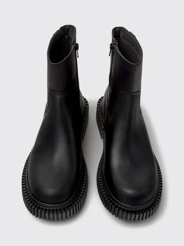 Camper Pix Berlin Leather Ankle Boots With Zip And Xl Extralight® Sole