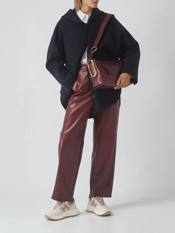 Max Mara Single-breasted Virgin Wool Hooded Coat