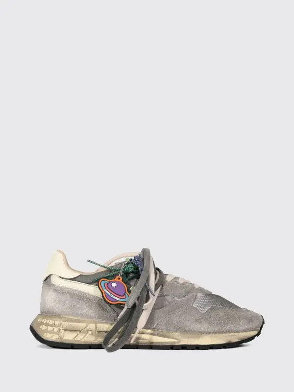 AUTRY Reelwind Super Vintage Suede And Mesh Sneakers - Grey