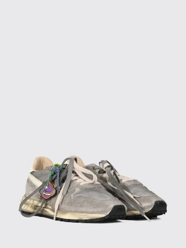 AUTRY Reelwind Super Vintage Suede And Mesh Sneakers - Grey