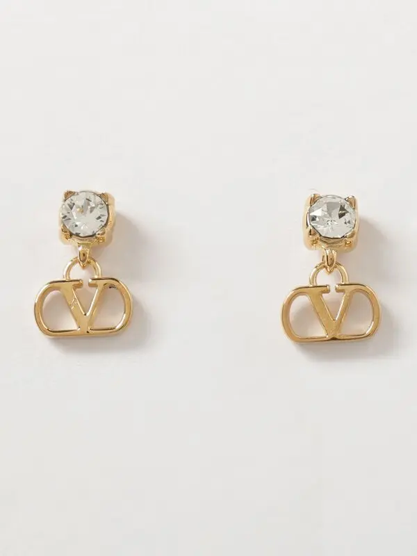 Valentino Garavani Vlogo Signature Crystal Earrings